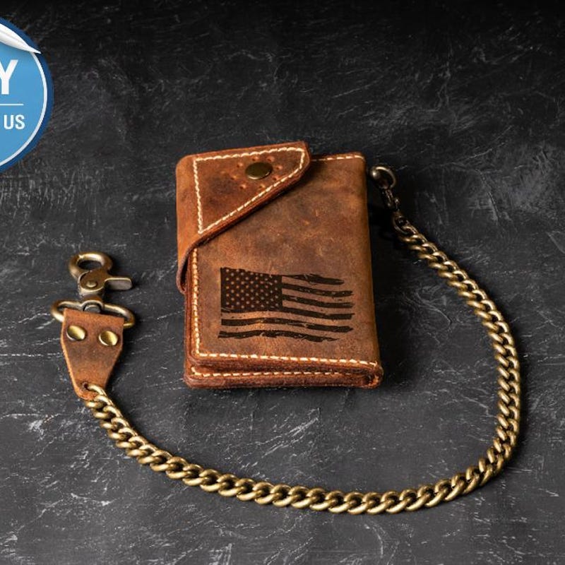 Biker Wallet - Etsy