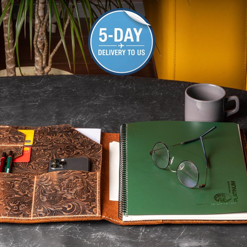 Leather Padfolio - Etsy