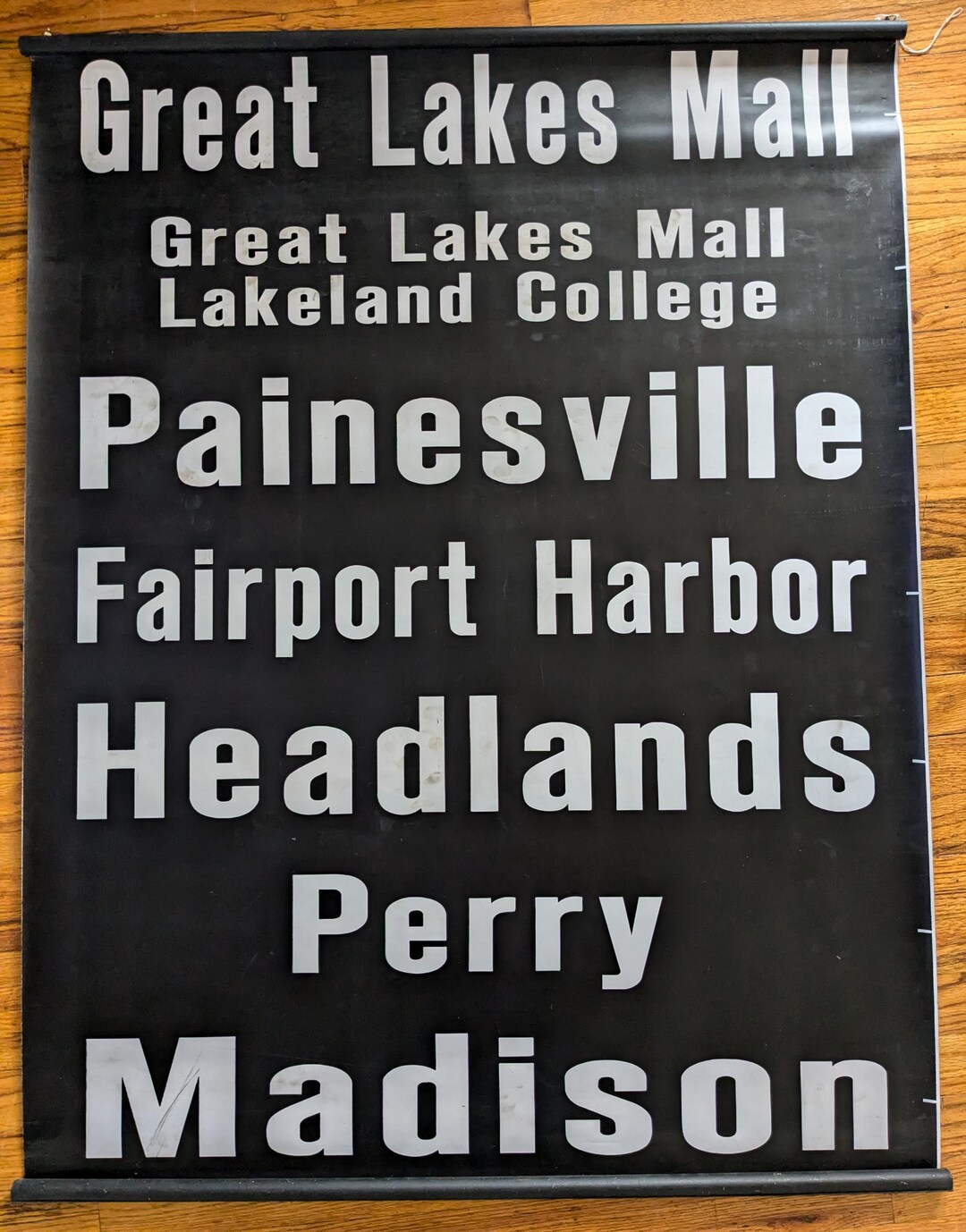 Vintage GREAT LAKES OHIO Bus Roll Sign Trolley Roll - Etsy