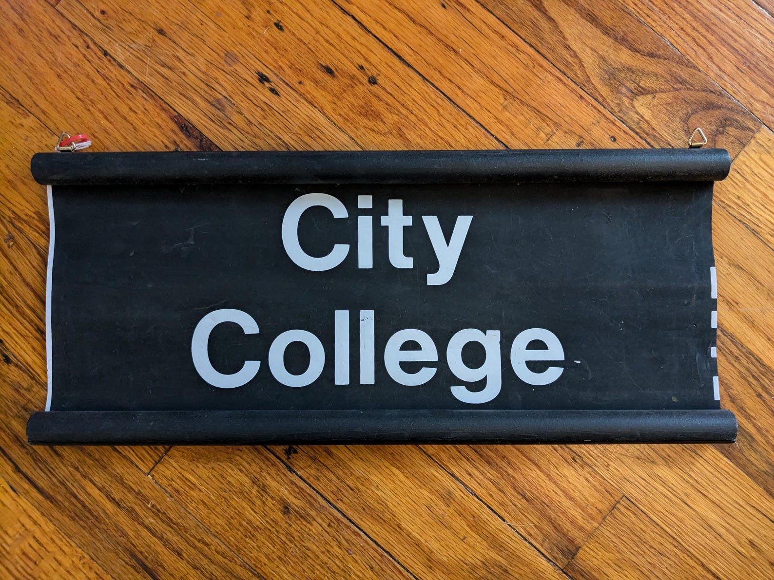 Vintage CITY COLLEGE Bus Roll Sign - Etsy