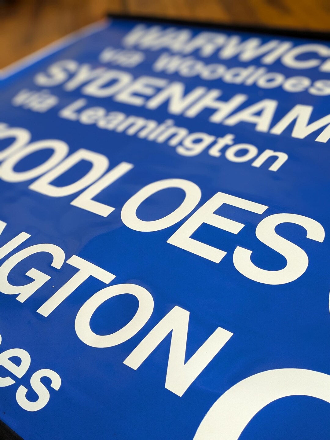 Vintage WARWICK, ENGLAND Bus Roll Sign - Etsy