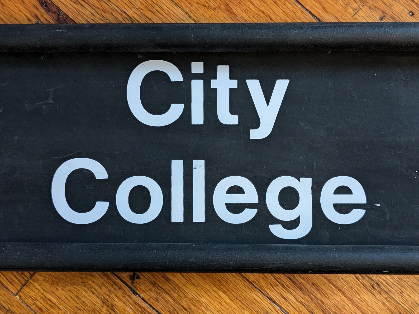 Vintage CITY COLLEGE Bus Roll Sign - Etsy