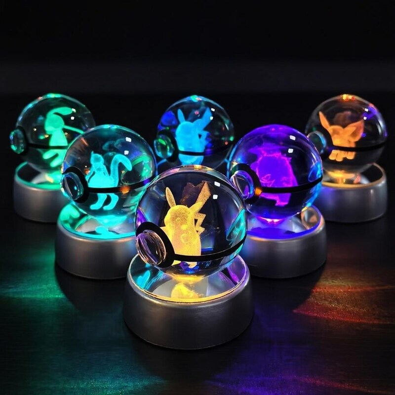 Crystal Pokeballs - Etsy