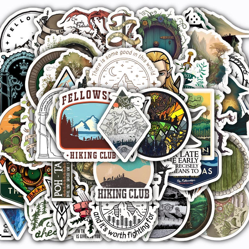 Lord Rings Sticker Sheet - Etsy