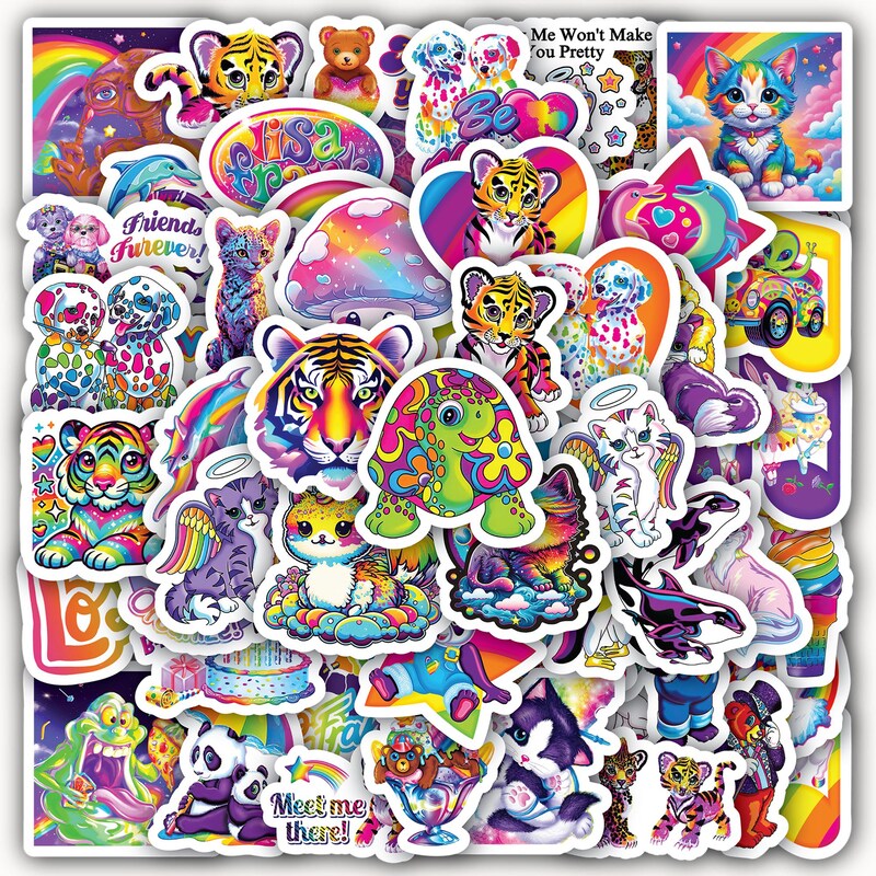 Lisa Frank Stickers - Etsy