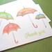 Baby Shower Thank You Cards Umbrella Thank You Cards Set of - Etsy