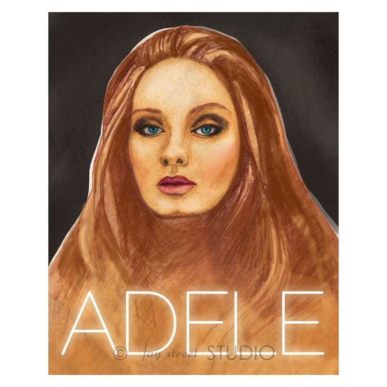 Adele Poster Art Print, 8x10 - Etsy