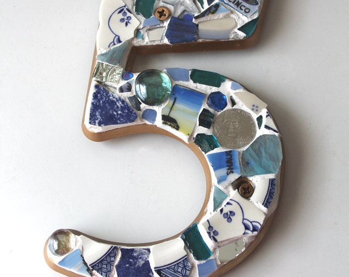 Mosaic House Numbers - ONE DIGIT Order - Etsy