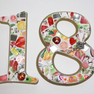 Mosaic House Numbers - THREE DIGIT Order - Etsy