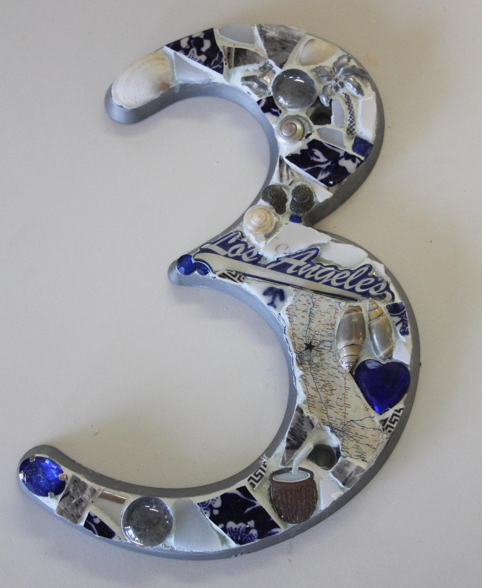 Mosaic House Numbers THREE DIGIT Order | Etsy