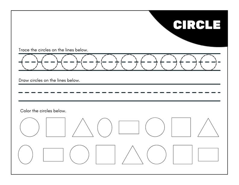 Preschool Numbers Workbook, Counting & Tracing 1-20 (PDF Printable) - Etsy