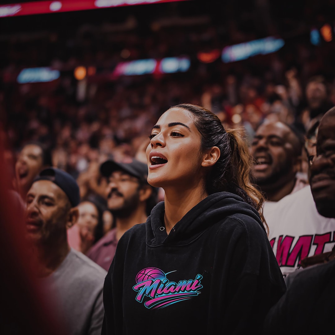 Miami Vice Basketball Hoodie - Neon Retro NBA Sweatshirt - Etsy