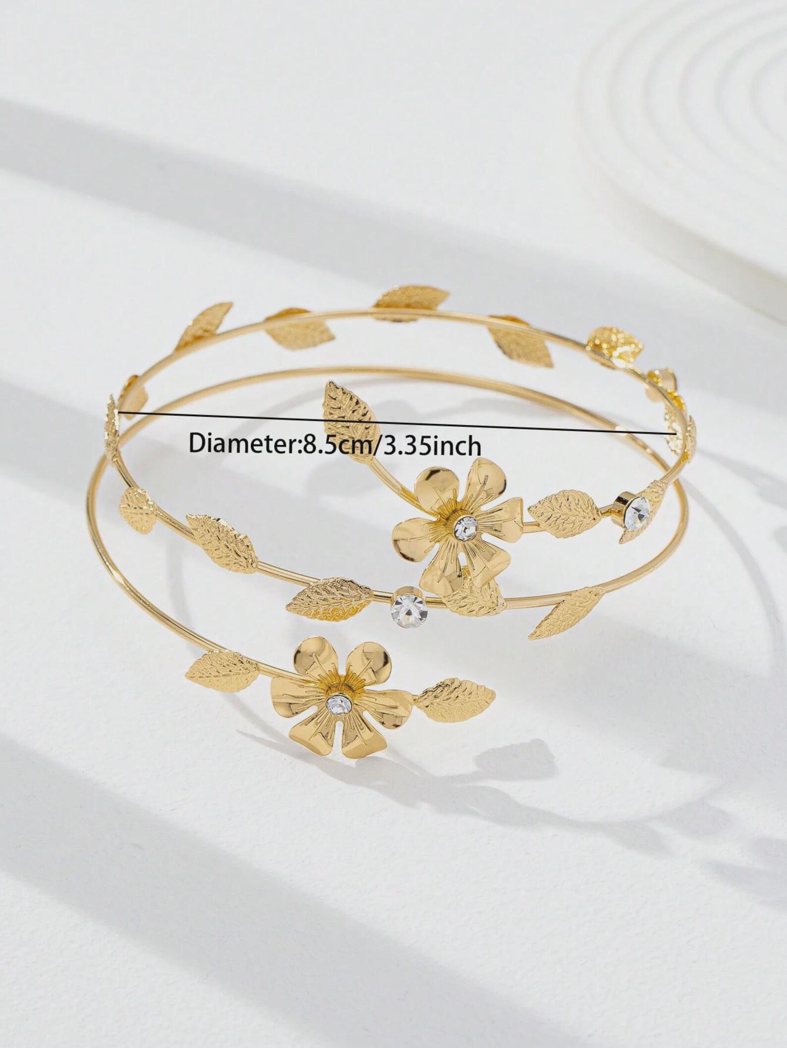 Swirl Arm Cuff Bangle: Adjustable Gold Tone Body Jewelry - Etsy