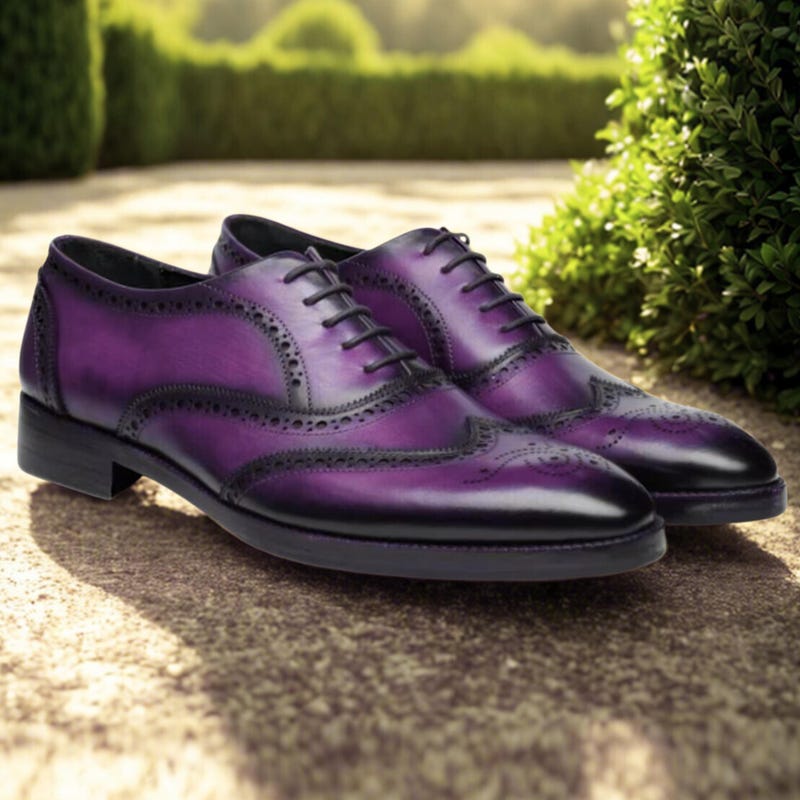 Mens Purple Dress Shoes - Etsy