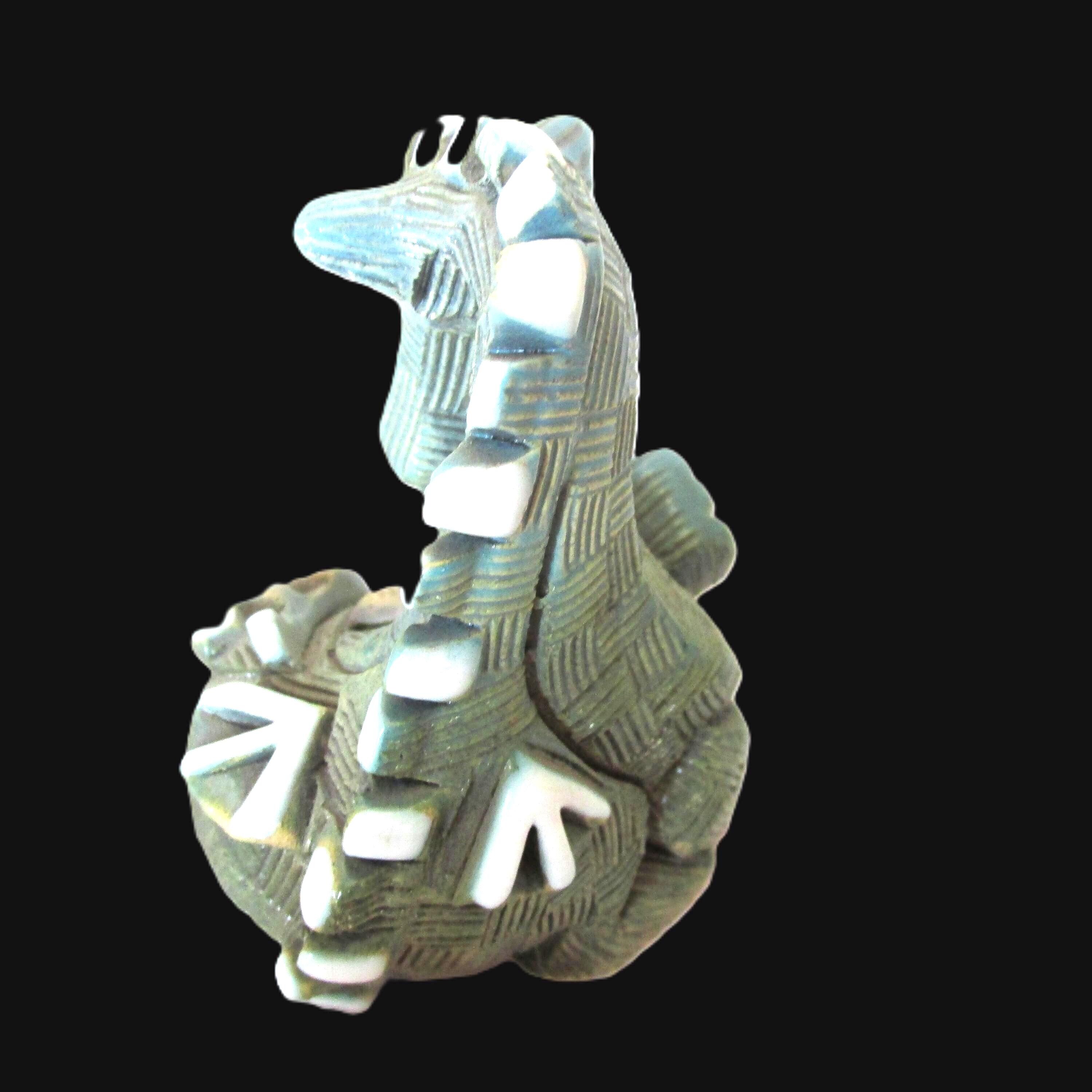 Whimsical Artesania Rinconada, Art Pottery, DRAGON Hand Carved Figurine ...