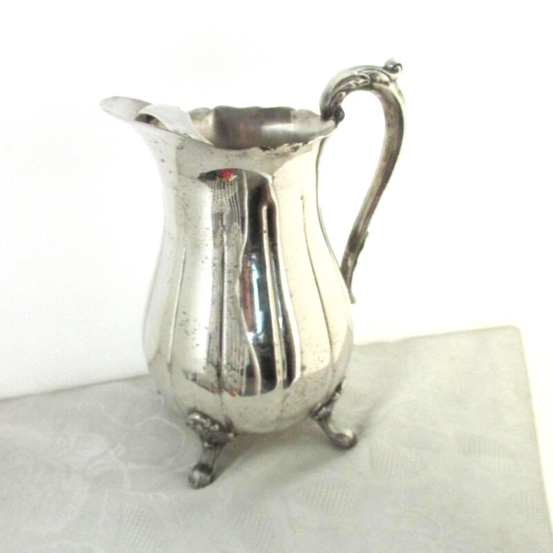 Silver Plate Pitcher - Etsy