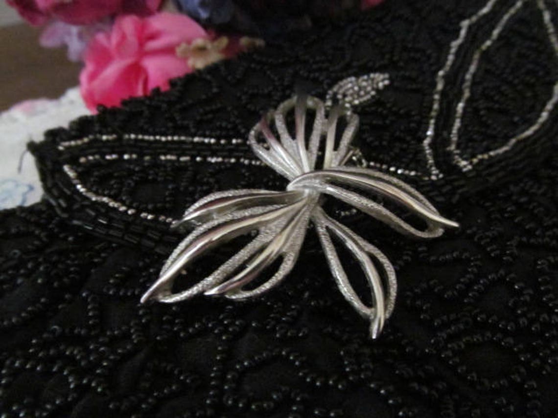 Silver Tone Vintage Brooch Pin Open Work Brooch | Etsy