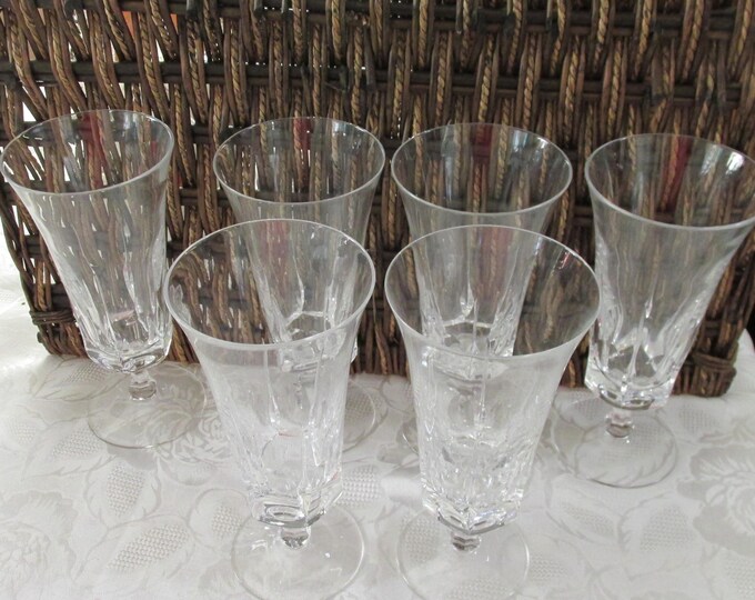 RESERVED Vintage Gorham Iced Tea Glasses Set of 6 French Cathedral ...