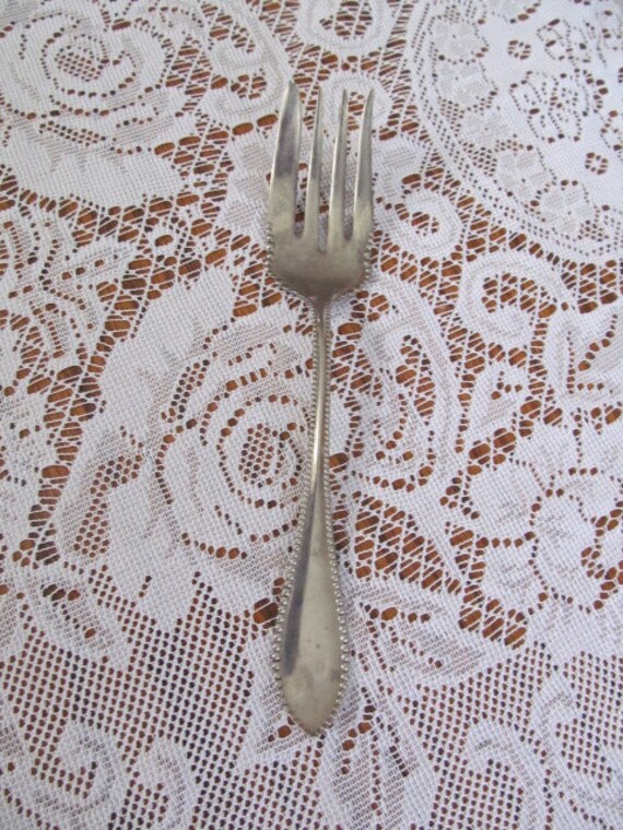 Extra Coin Silver Plate Meat Fork Flatware Serving Fork | Etsy