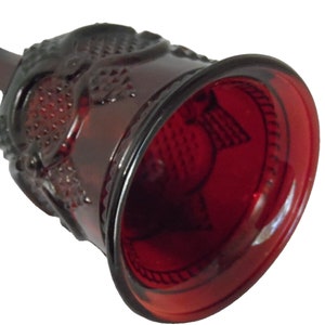 Vintage Avon Ruby Red Glass Bell, Cape Cod - Etsy