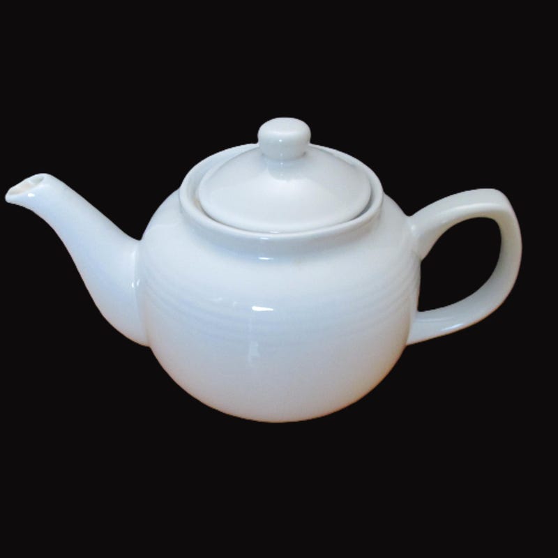White Teapot - Etsy