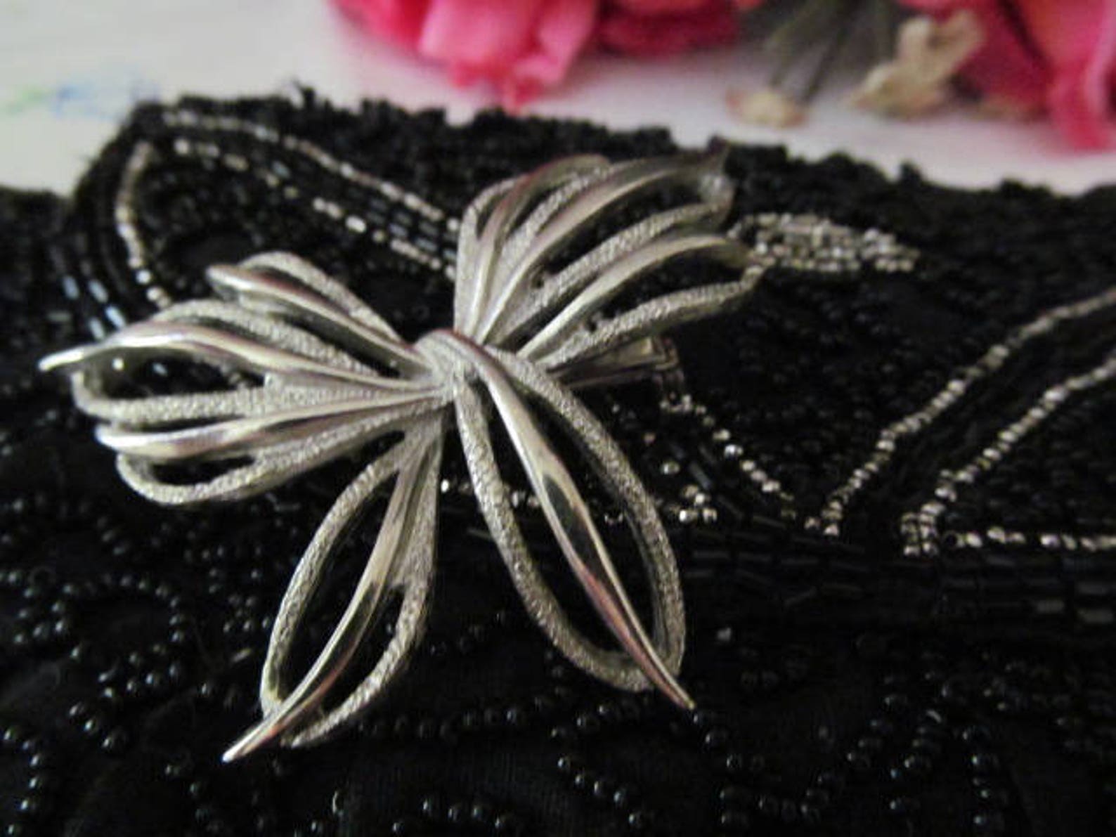 Silver Tone Vintage Brooch Pin Open Work Brooch | Etsy