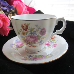 Vintage Royal Stuart Bone China Teacup and Saucer Set Spencer Stevenson ...
