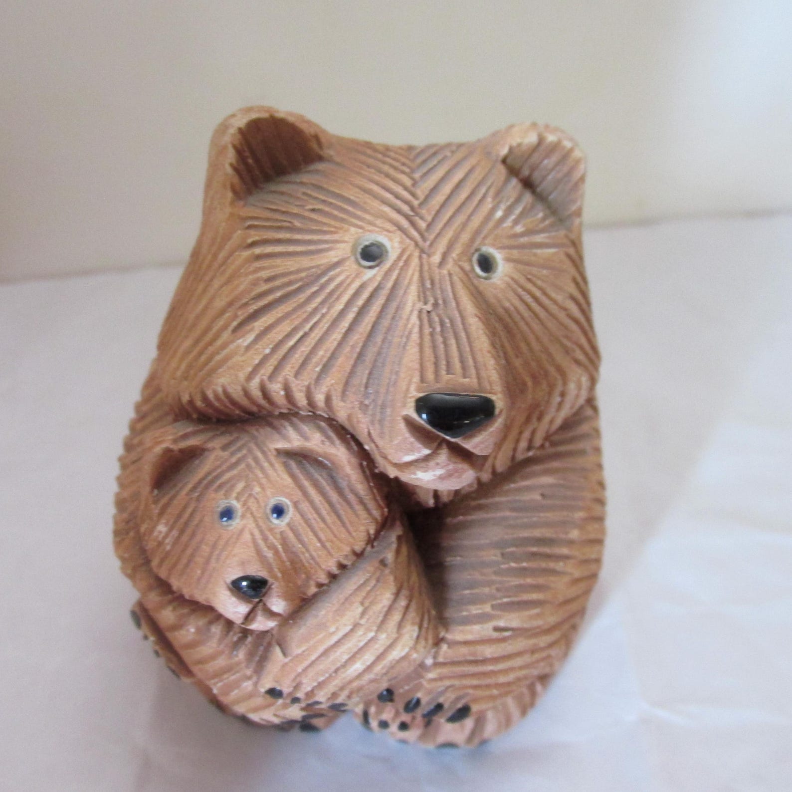 Vintage Artesania Rinconada, Art Pottery, Classical Bear With Baby Bear ...