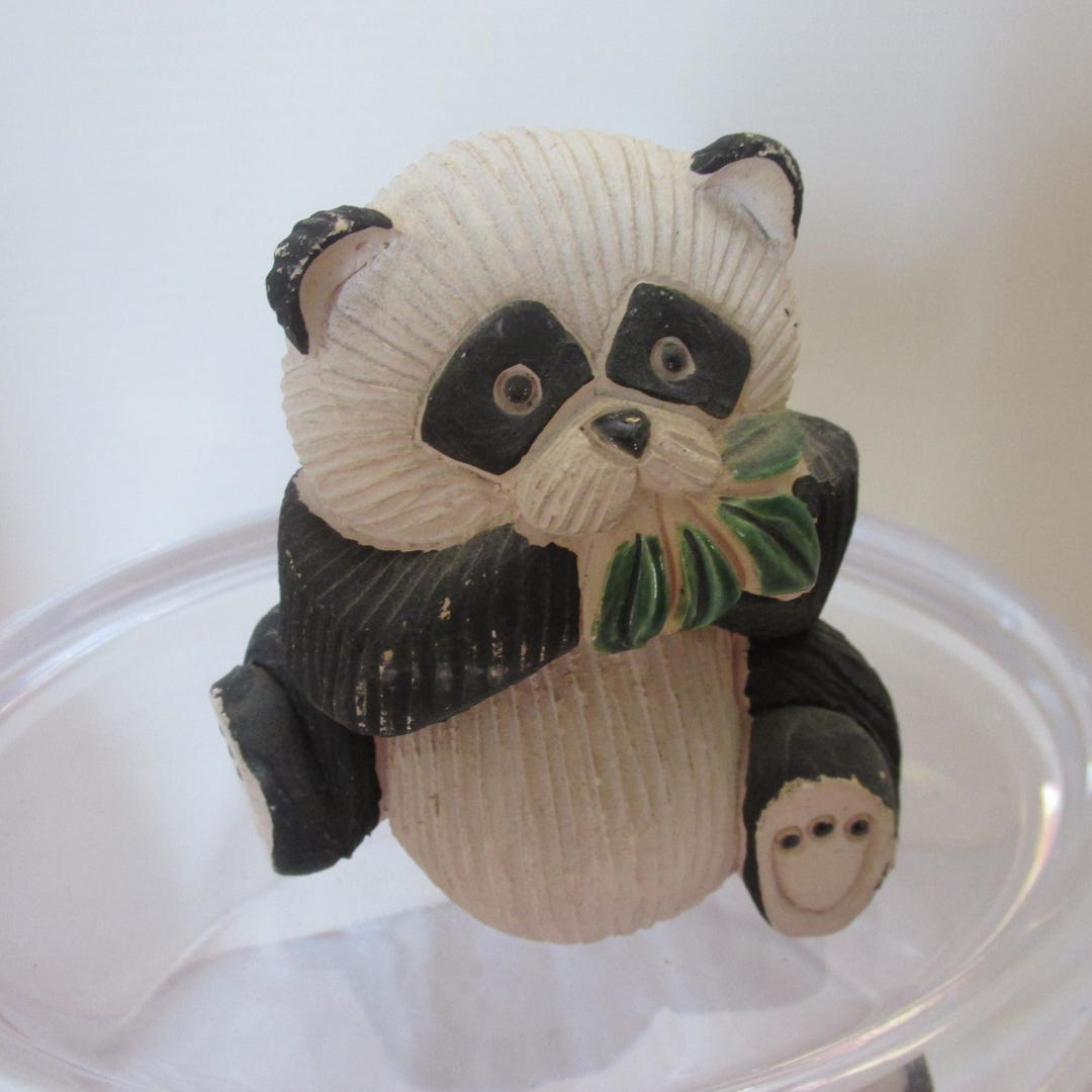 Vintage Artesania Rinconada, Art Pottery, Panda Bear, Hand Carved ...