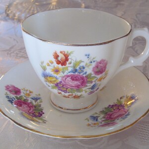Vintage Royal Stuart Bone China Teacup and Saucer Set Spencer Stevenson ...