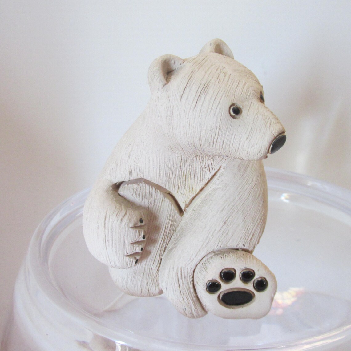 Vintage Artesania Rinconada, Art Pottery, Hand Carved Polar Bear ...