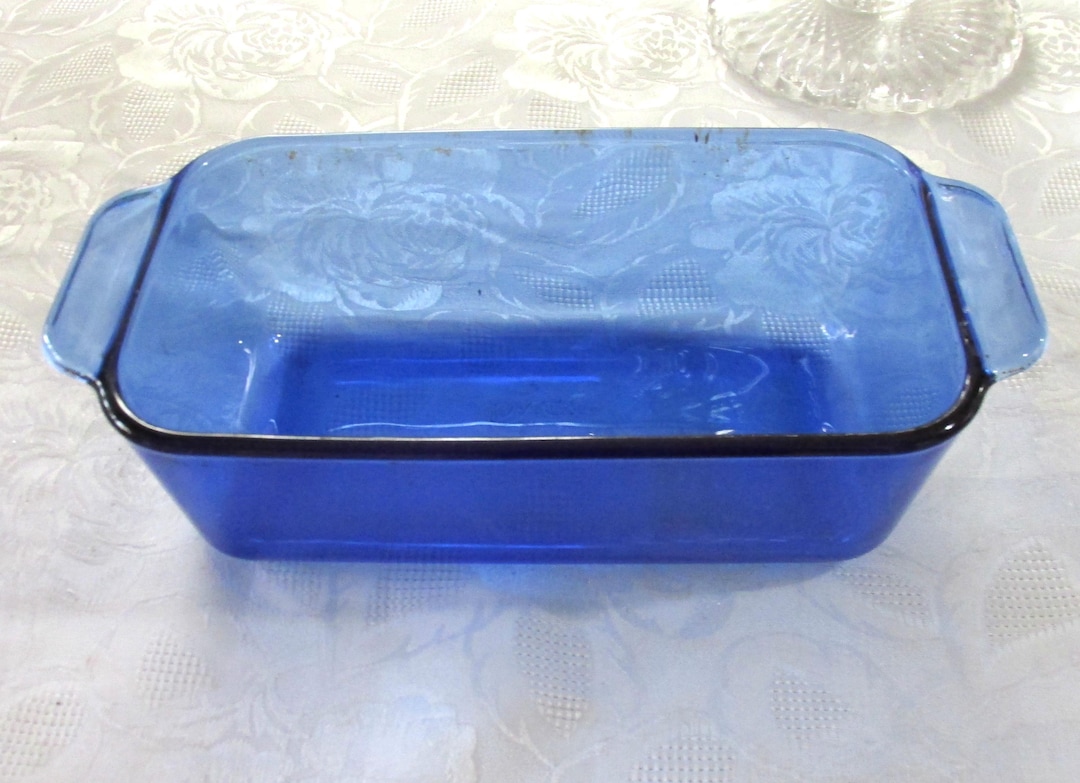 Pyrex Colbalt Blue Glass Loaf Baking Dish 1.5 Qt, Made in USA - Etsy