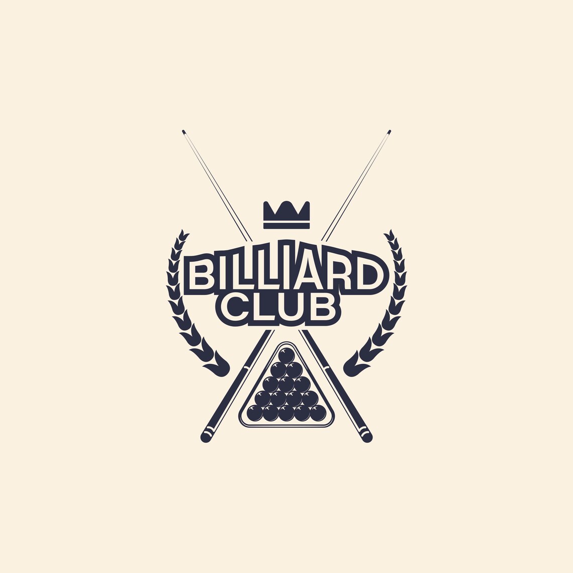 Billiards Logo Set | Vintage Pool & Snooker Club Emblems | Instant ...