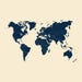 Colorful World Map Set | Minimalist Geography Prints | Instant Digital ...
