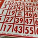 Vintage Red Bingo Cards - Set of 8 - Junk Journal Supplies - Etsy