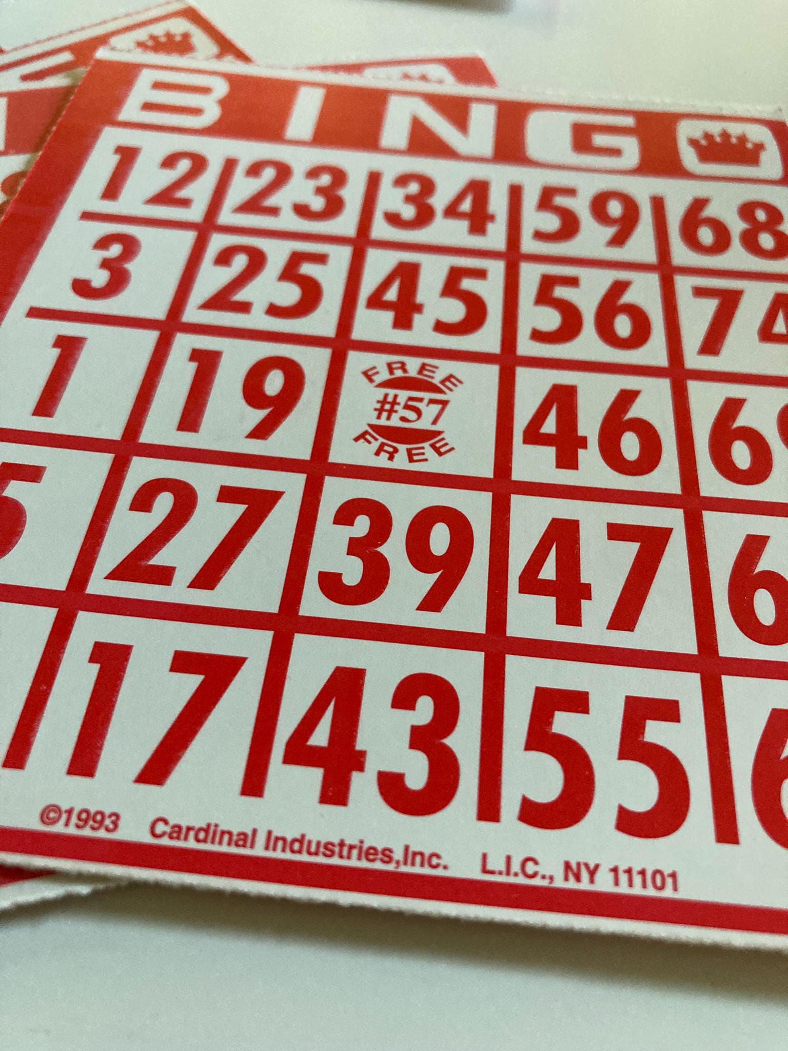 Vintage Red Bingo Cards - Set of 8 - Junk Journal Supplies - Etsy