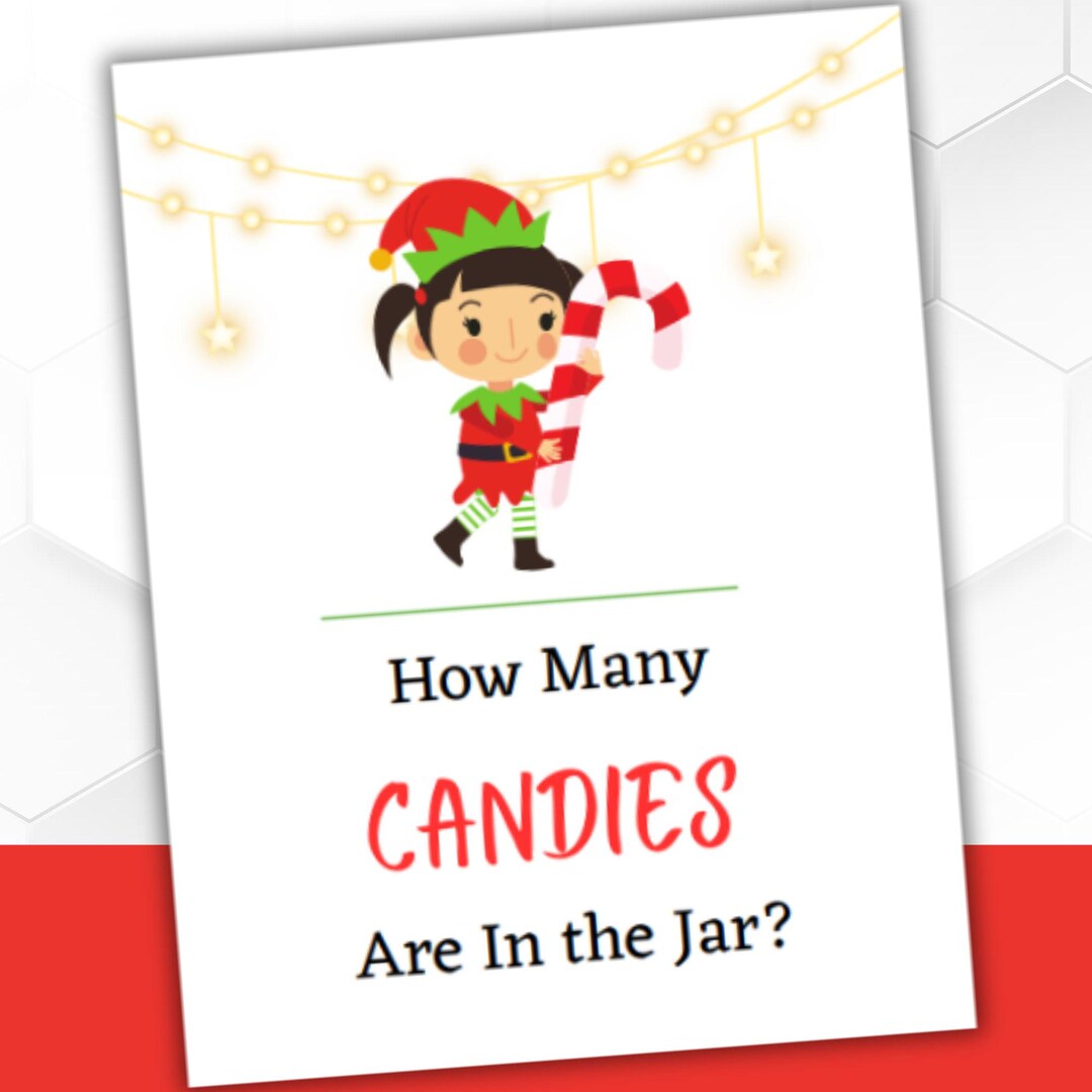 How Many Candies Are in the Jar - Elf | Holiday Party Game | Instant ...