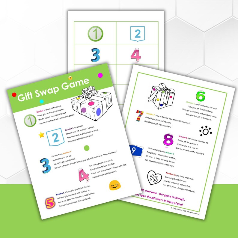 Gift Swap Party Game Birthday Holiday Kids Adult Teen Tween Digital ...