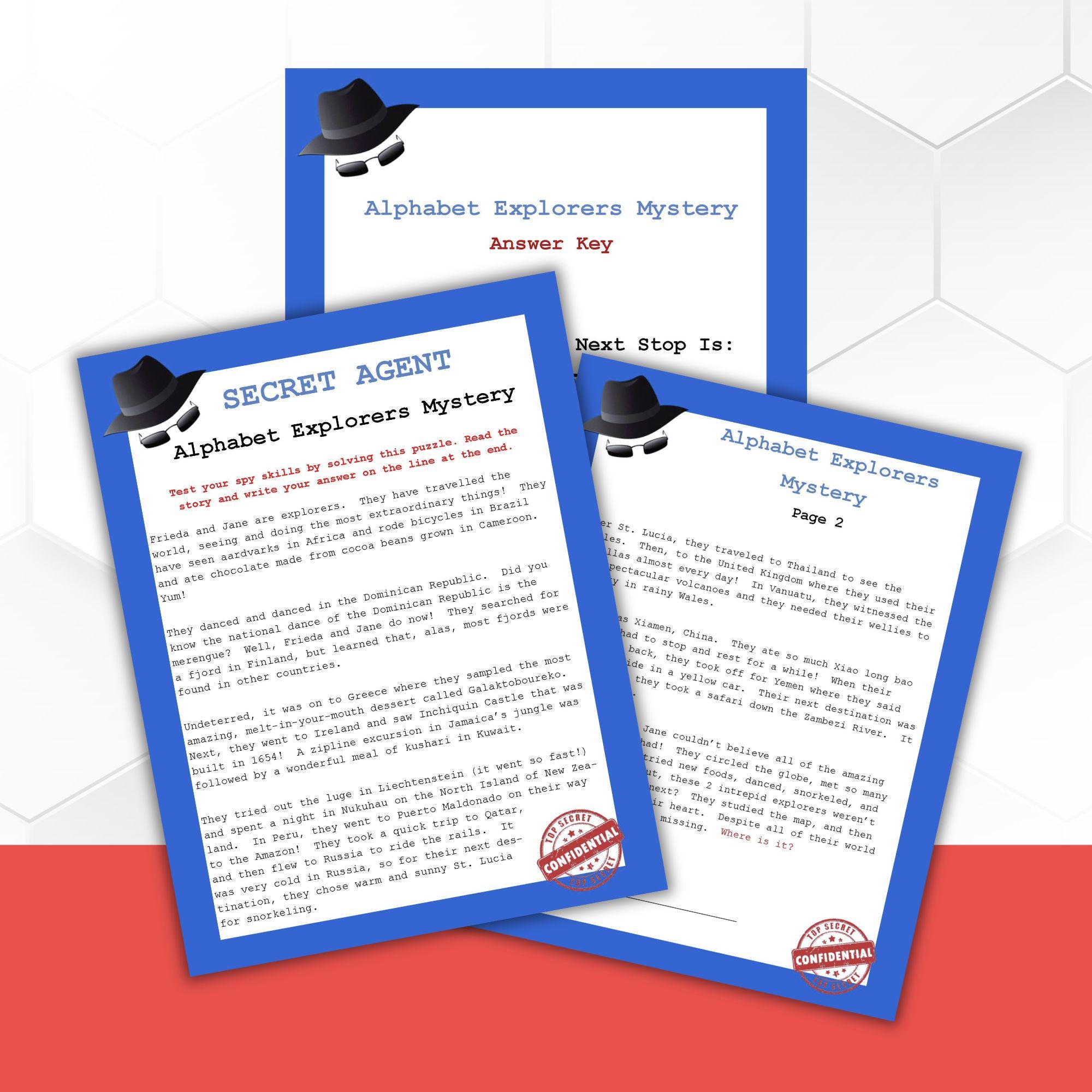 Secret Agent Party, Spy Party Game for Kids, Alphabet Explorers, Kids ...