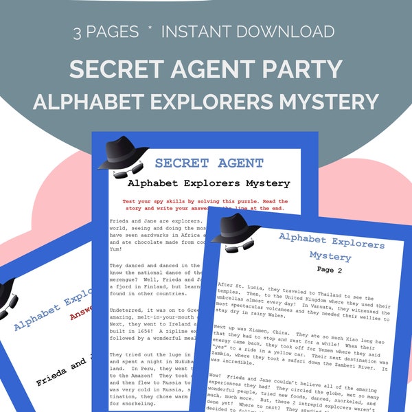 Secret Agent Party - Etsy