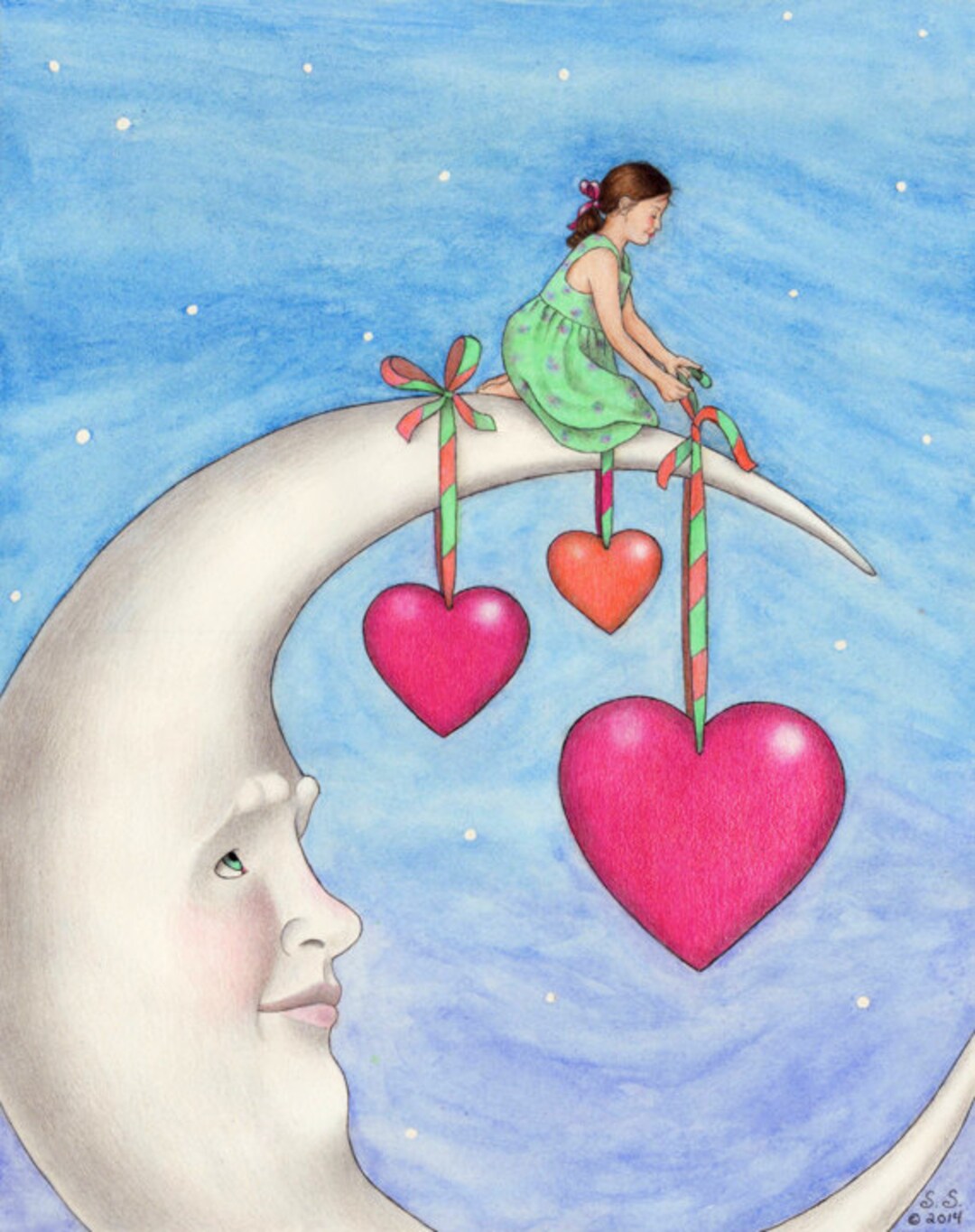 I Heart the Moon - Etsy