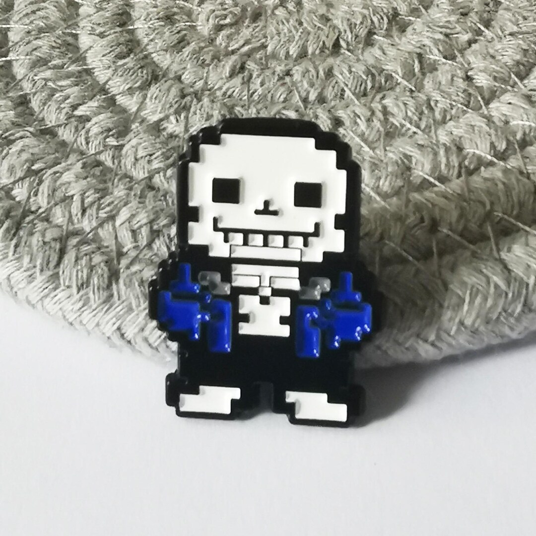 Undertale Toby Fox and Sans Indie Game, Anime and Cartoon Metal Pin ...