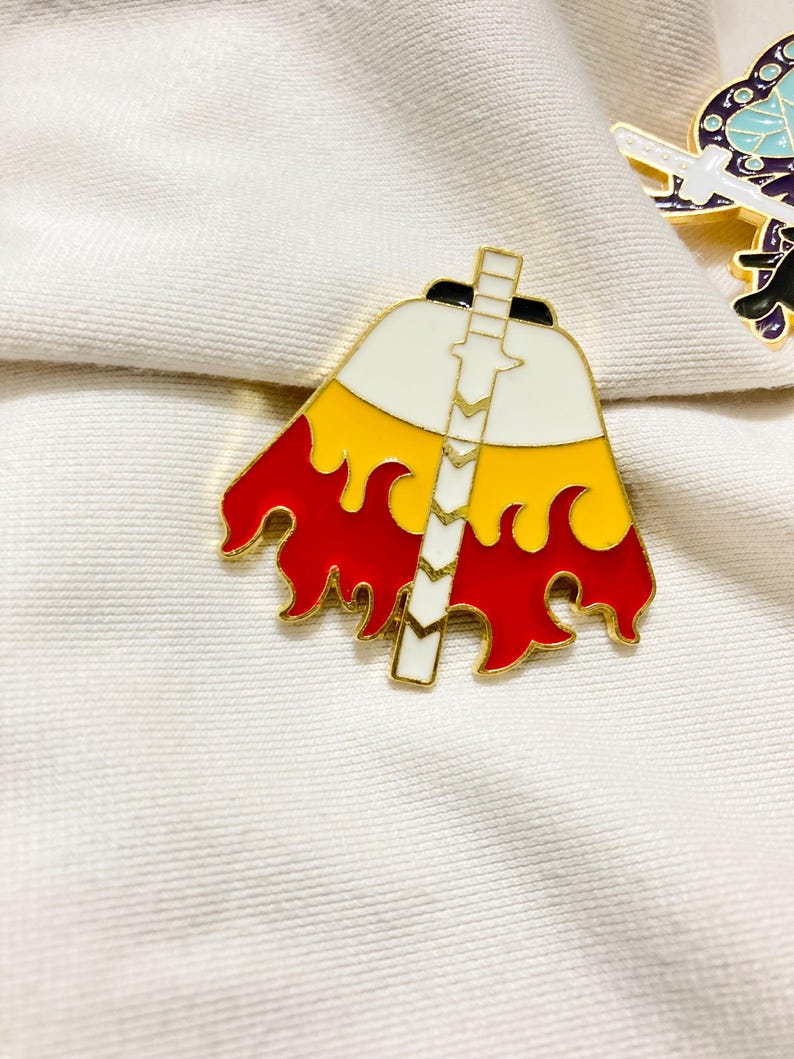 Demon Slayer Pin Flame Hashira Rengoku Kyojuro Water Hashira Tomioka ...