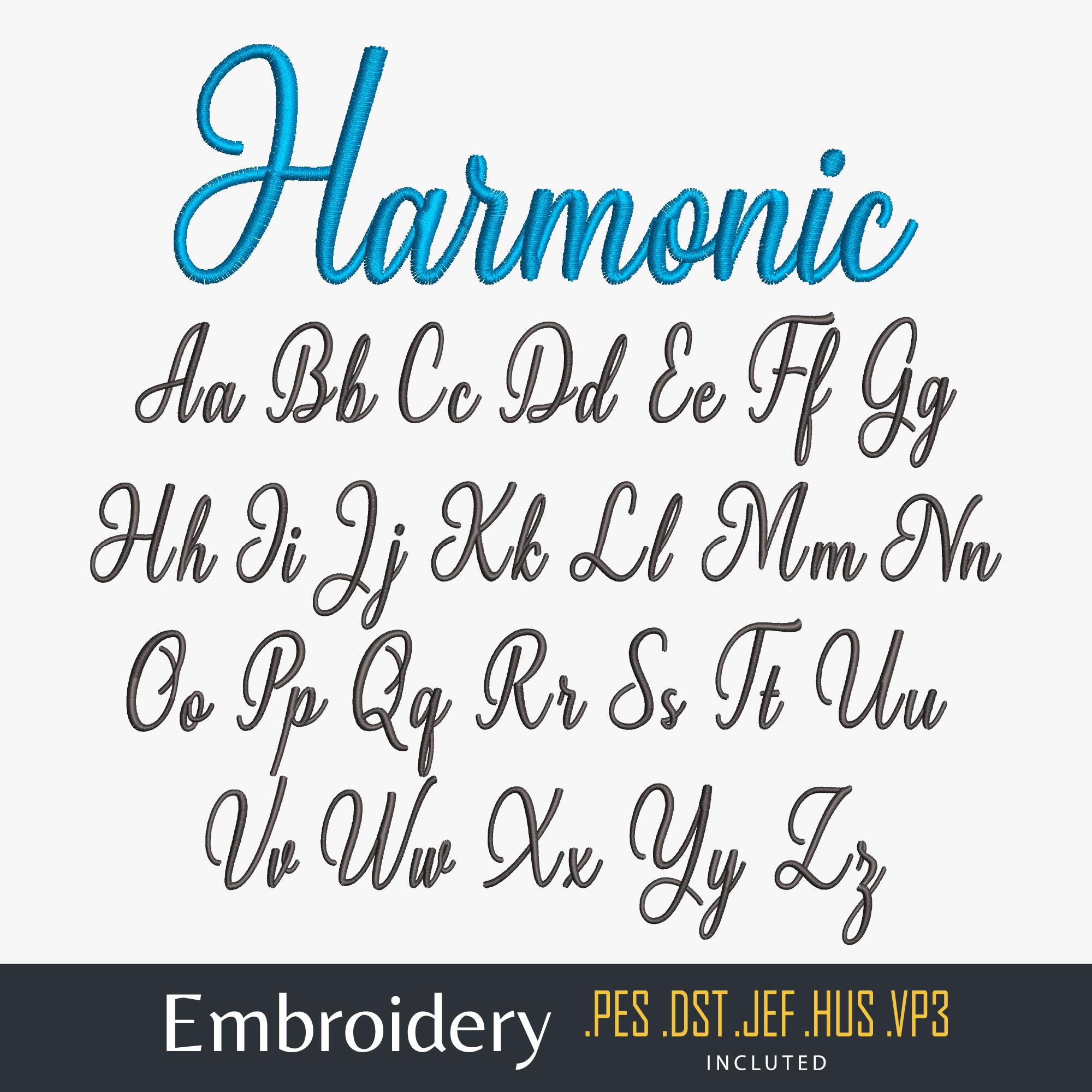 Embroidery Cursive Letters Embroidery Cursive Font Machine Embroidery ...