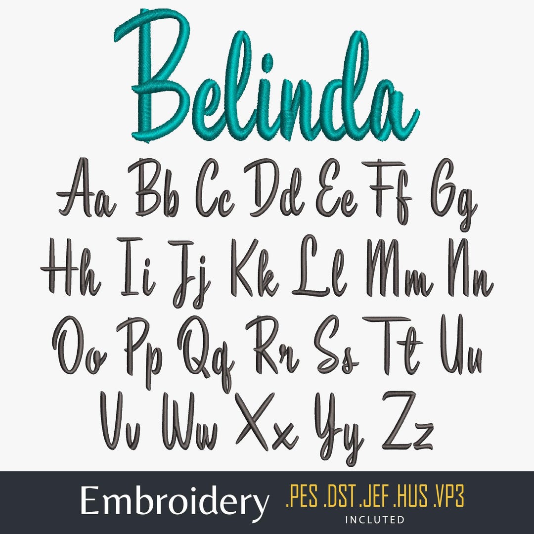 Embroidery Font Cursive Embroidery Letters Cursive Machine Embroidery ...