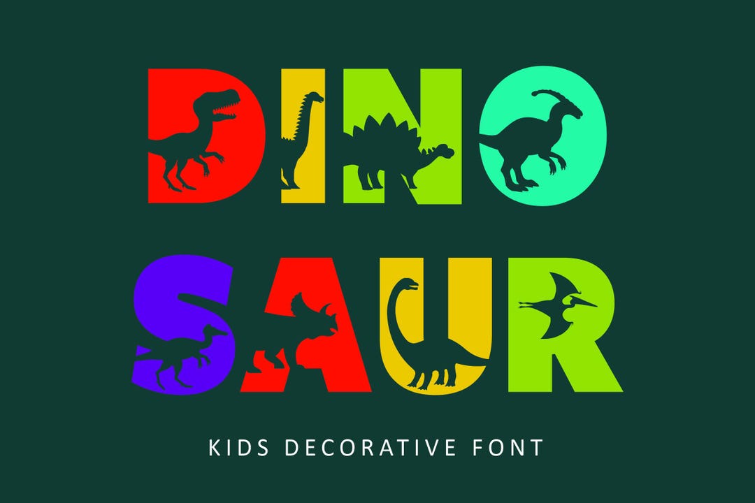 Dinosaur Font Dinosaur Letters Dino Font Dinosaur Alphabet Dinosaur ...
