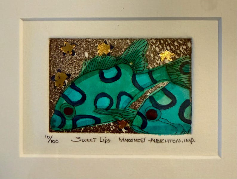 Margaret Albritton SIGNED Original Framed ART Silk Multimedia Painting ...