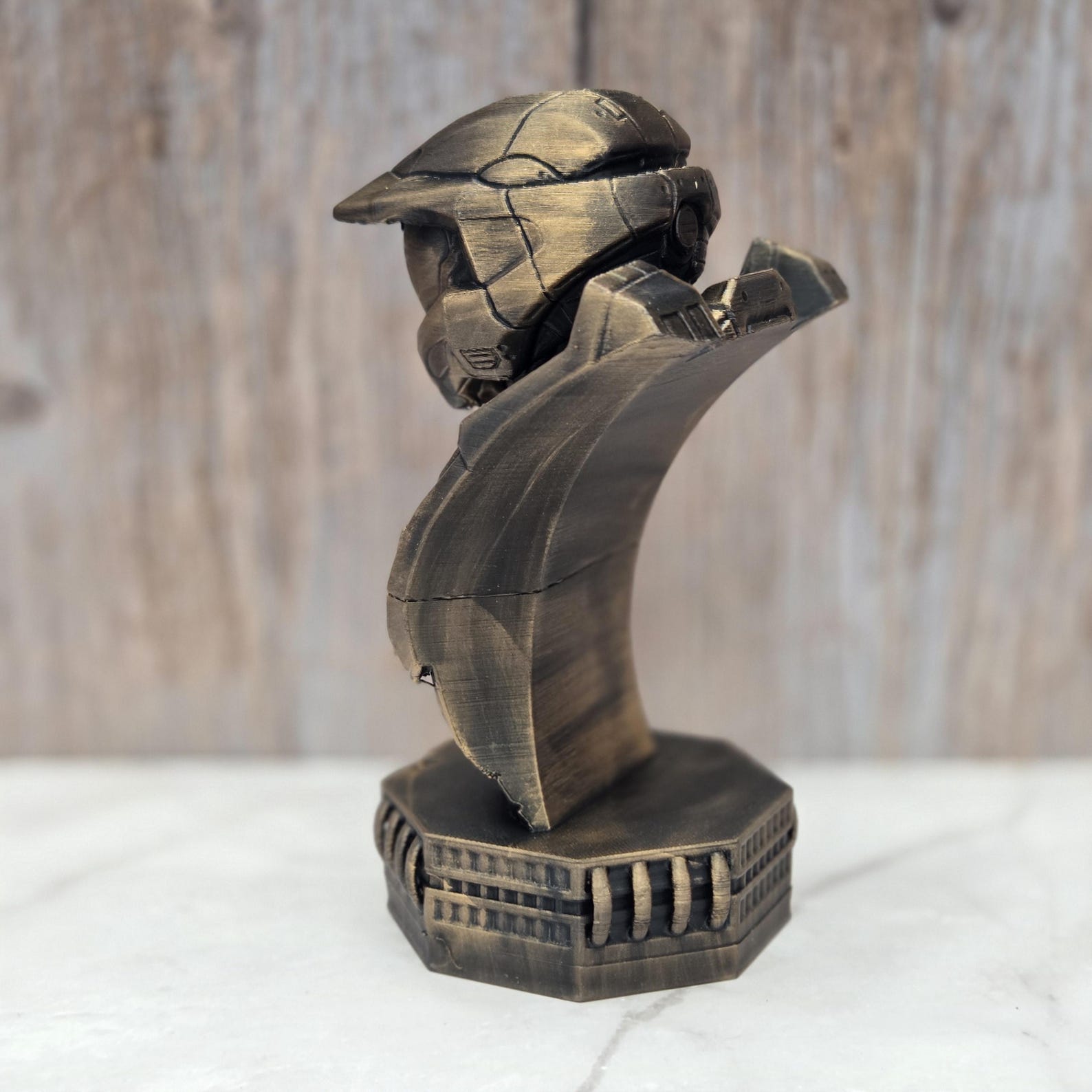 Master Chief Statue 3d Print- Hand Painted - 6 Inches Tall - Etsy