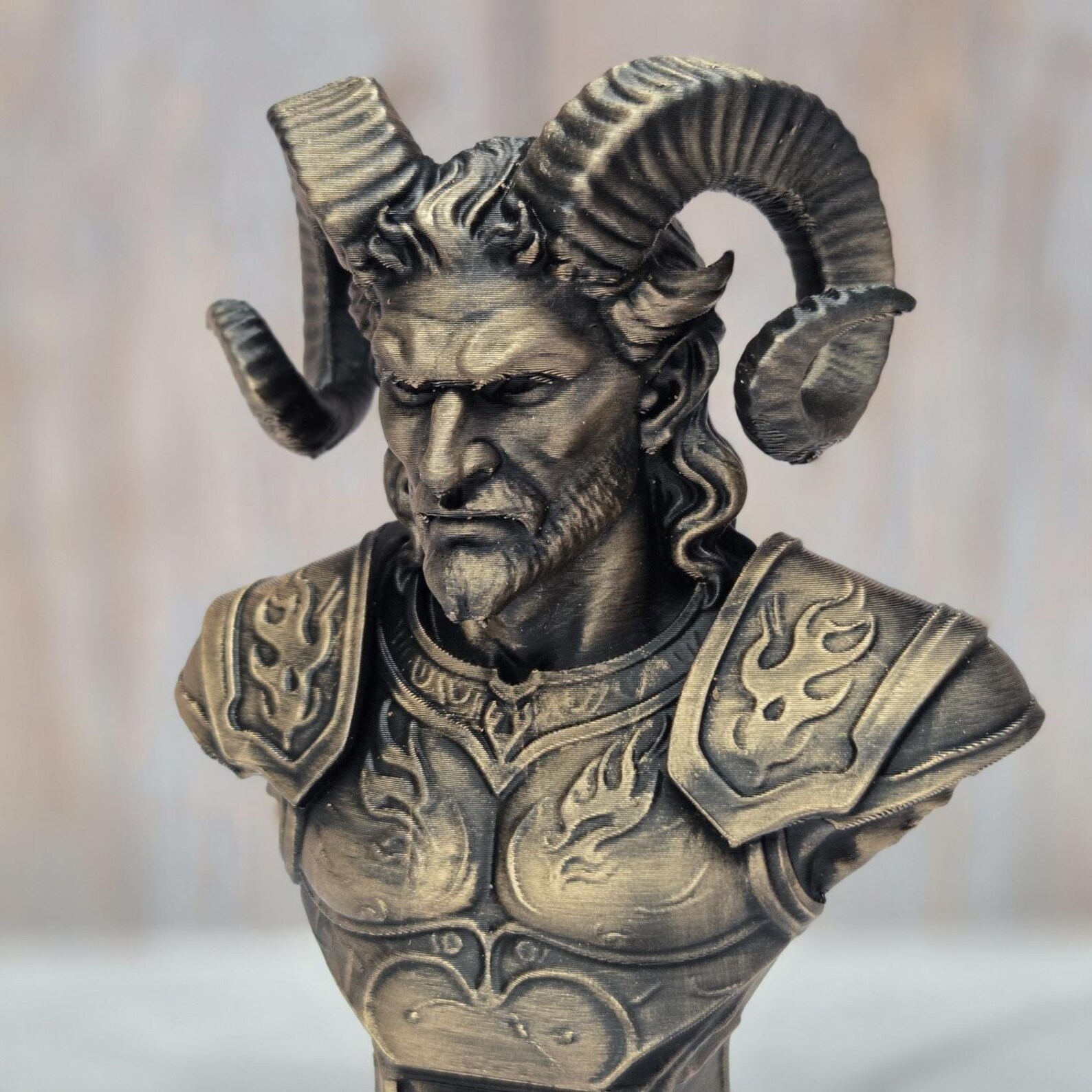 Zodiac Aries 3D Printed Bust | Hand Painted Astrology Statue | Aries ...