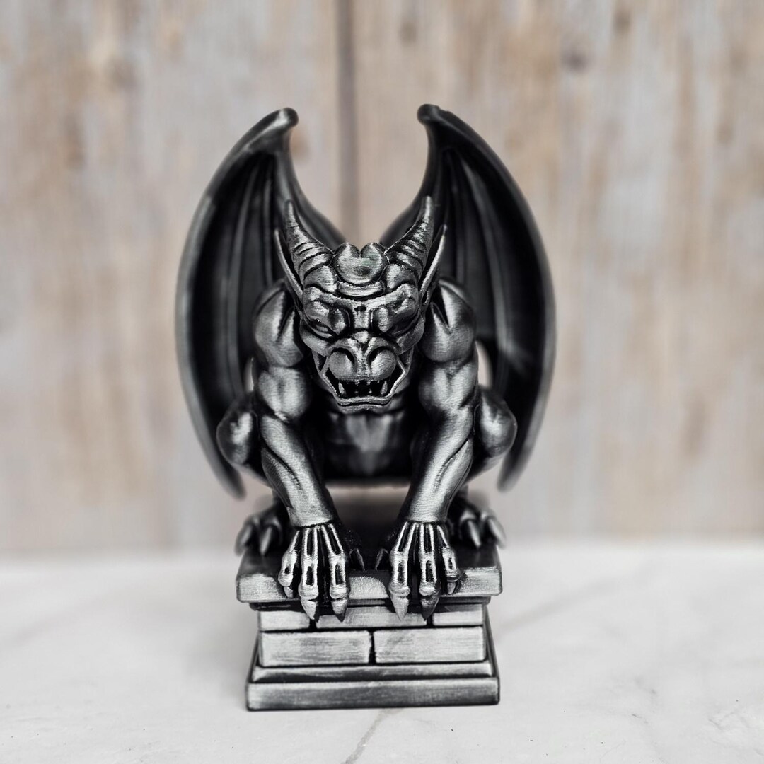 Gargoyle 3d Printed Fanart Decor Statue - 7 Inches Tall - Etsy